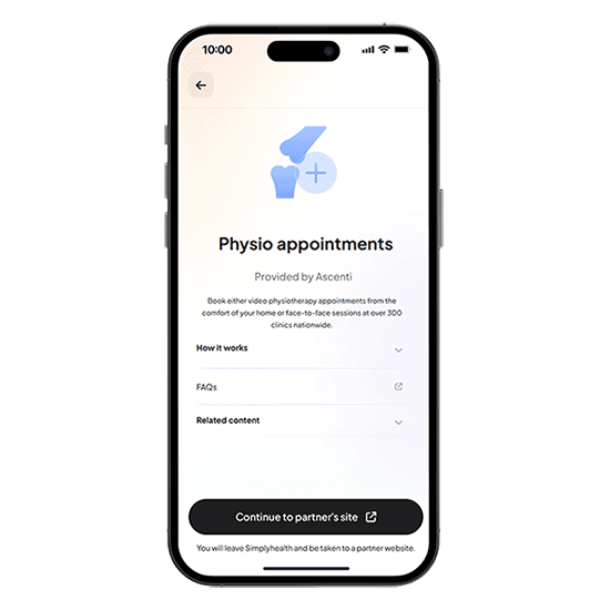 Ascenti Physio Access for Simplyhealth Plan Members